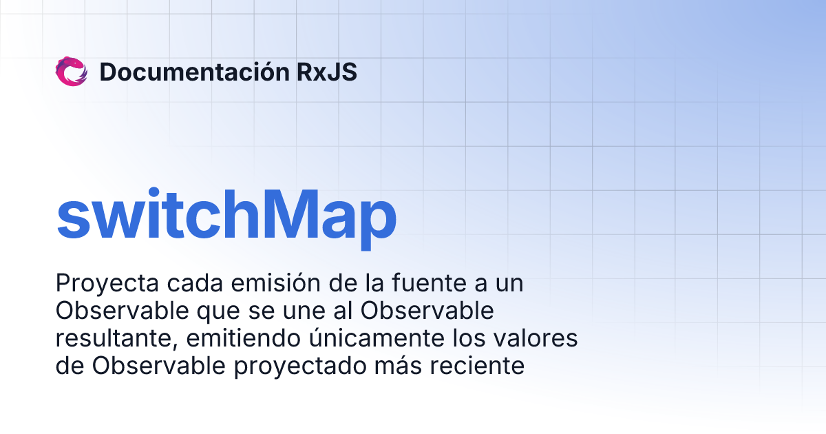 switchMap | Documentación RxJS