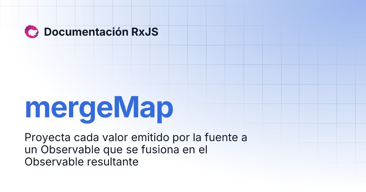 mergeMap | Documentación RxJS