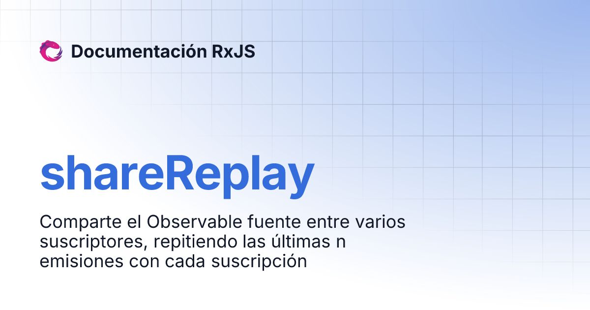 shareReplay | Documentación RxJS