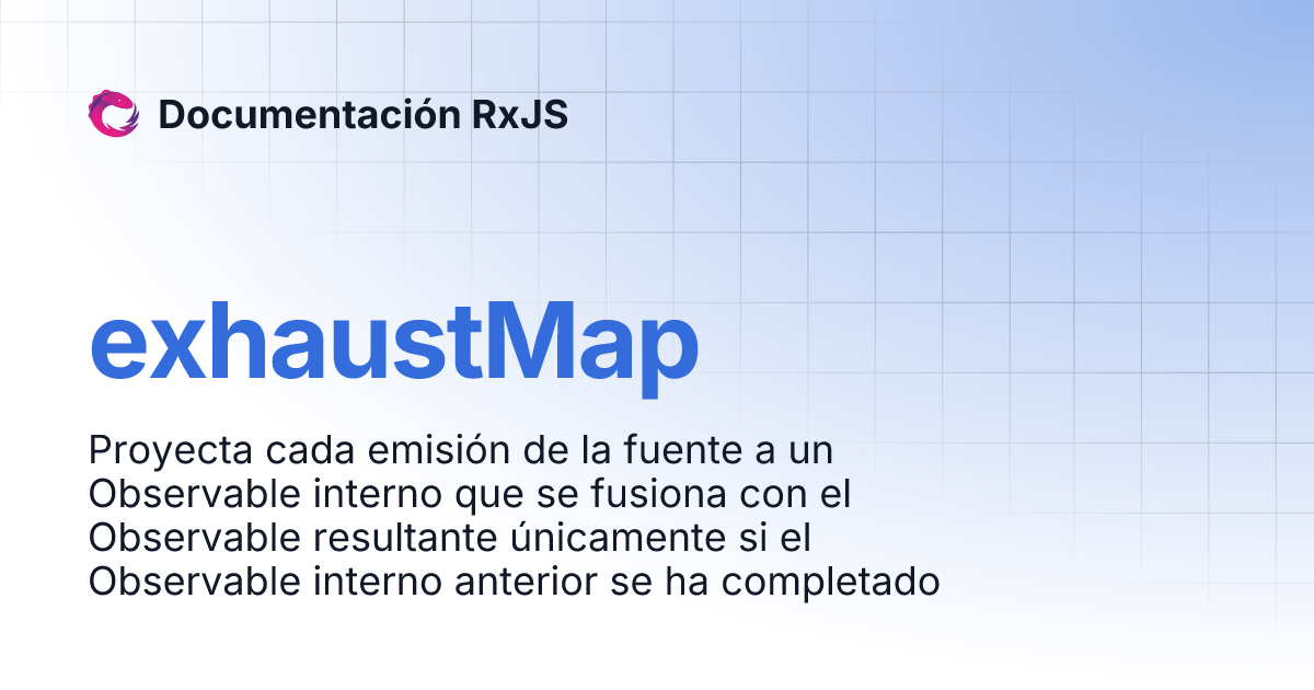 exhaustMap | Documentación RxJS