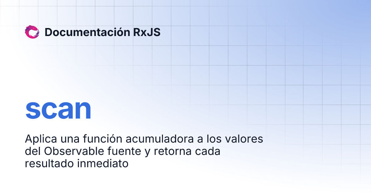 scan | Documentación RxJS